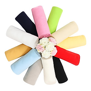 12PCS Solid Color Knitted Polar Fleece Fabric | 20''x20'' | Anti Pill Fabric Patchwork Polyester Plush Fleece Cloth for Sewing, Toys, Throw Blankets, PJ Pants, Booties, Eye Mask