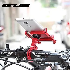 Gub Bicycle & Motorcycle Phone Mount - Aluminum Bike Phone Holder with 360°Rotation Adjustable Handlebar Phone Holder Compatible with iPhone XS XR 8 Plus,Compatible with Samsung S9/S8 (PLUS6 BLACK)