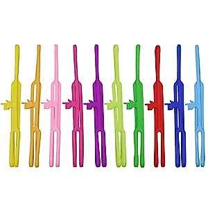 10 Pieces Finger Elastic Bookmark, Silicone Finger Point Bookmarks, Lovely Book Marker Strap with Various Colors for Office Supplies, School Supplies, Books Lovers