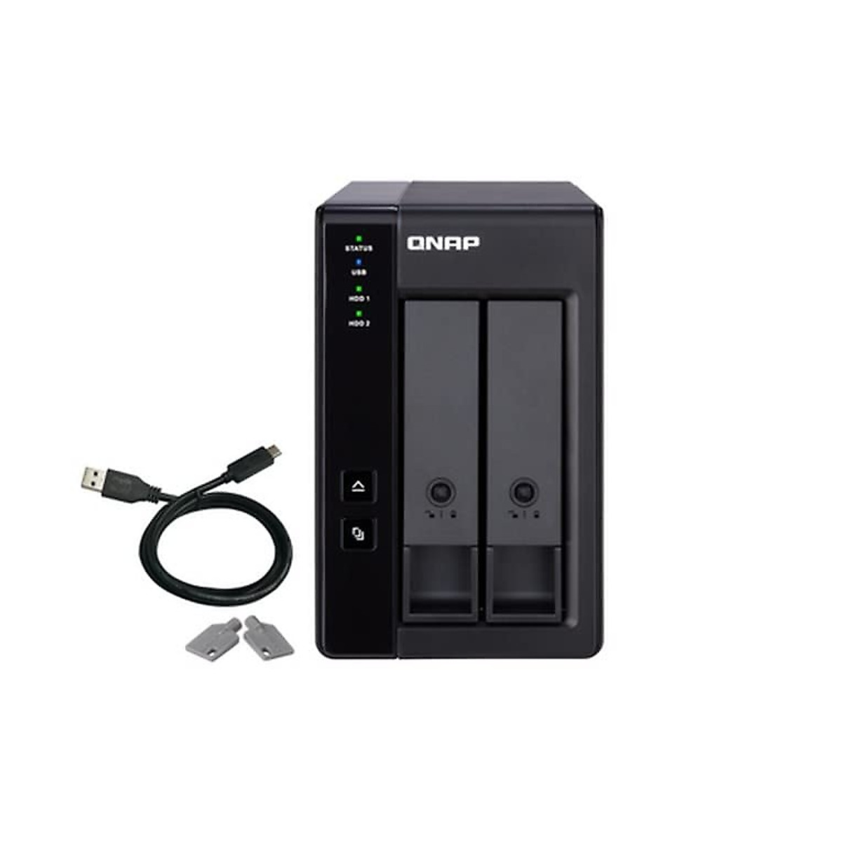 QNAP TR-002 2 Bay Desktop NAS Expansion - Optional Use as a Direct-Attached Storage Device