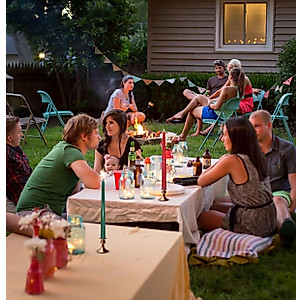 Set of 8 10 Inch Taper Candles, Dripless Unscented Solid Colored Skinny Candlesticks for Christmas Home Party Dinner Table - 4 Red and 4 Green