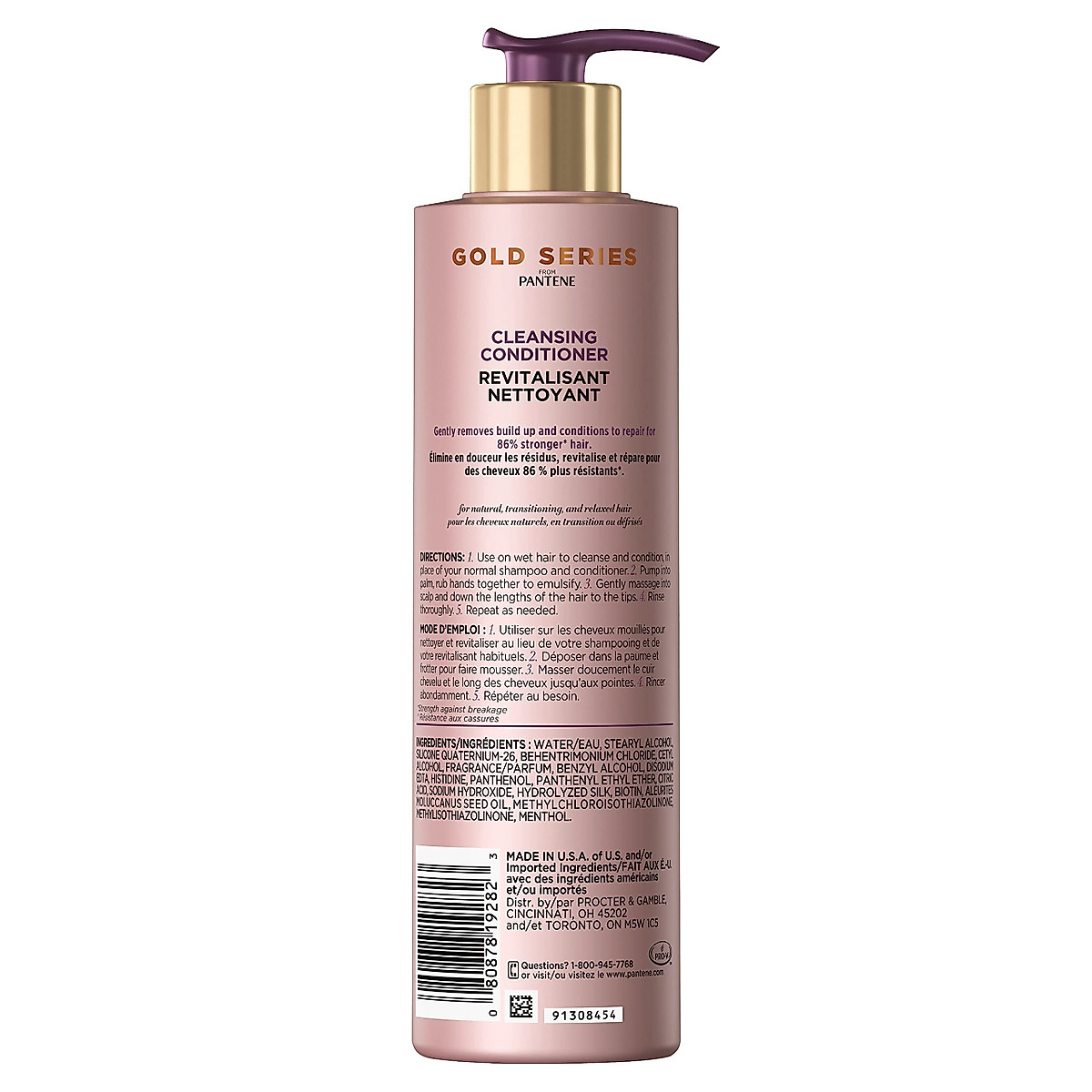 Pantene Pro-V Gold Series Hair Repair Cleansing Conditioner with Biotin, 9.1 fl oz