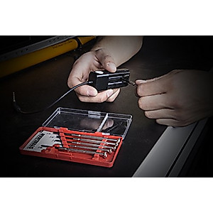 STEELMAN Precision Steel Shaft 6-Piece Electronics Screwdriver Set, Variety of Slotted/Phillips Sizes, Swivel-Head, Storage Case Included