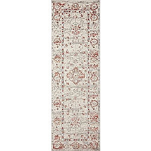 Loloi II Estelle Collection EST-01 Ivory/Rust, Transitional 9'-3" x 12'-10" Area Rug