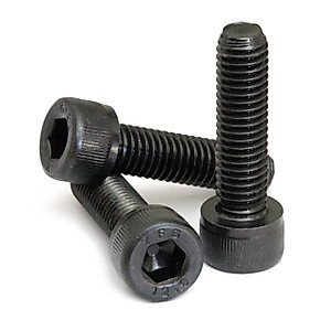 M8 / 8mm x 1.25 - Socket Head Caps Screws, Class 12.9 Alloy Steel w Black Oxide, DIN 912 / ISO 4762, Hex (Allen) Key Drive - MonsterBolts (20, M8 x 15mm)