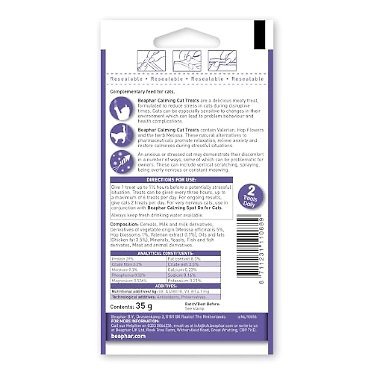 Beaphar Calming Cat Treats, 35 g