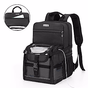 CURMIO Travel Backpack Compatible with Inogen, OxyGo and Caire Units, Portable Oxygen Concentrator Bag with Storage Compartment, Bags Only
