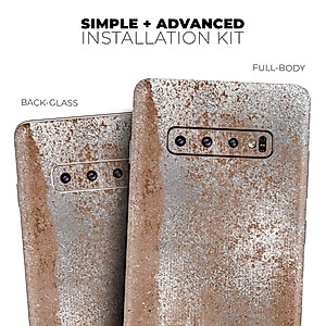 DesignSkinz Distressed Silver Texture v1 Protective Vinyl Decal Wrap Skin Cover Compatible with The Samsung Galaxy S20 (Screen Trim & Back Glass Skin)