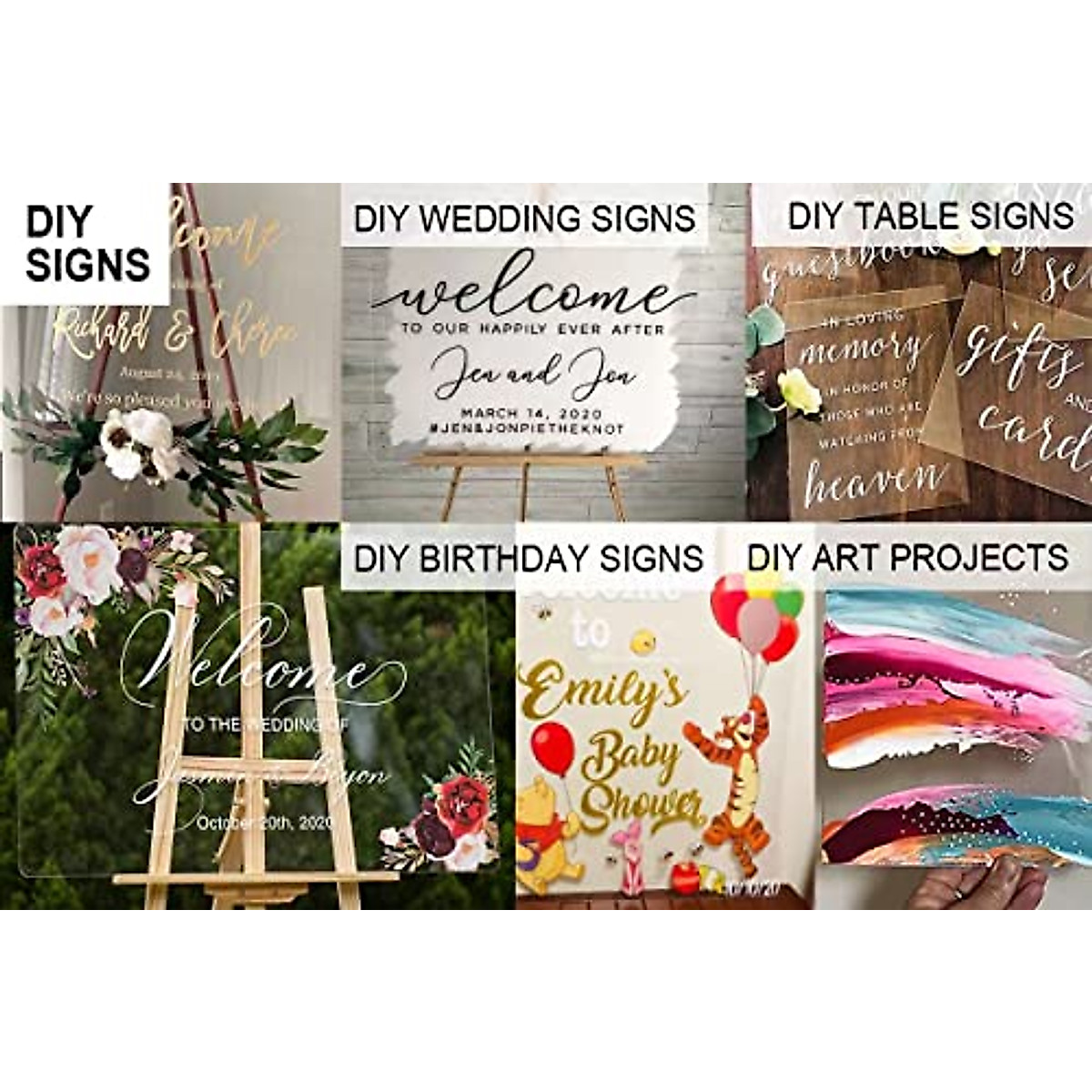 5-Pcs 24x36 inch Plexiglass Sheet Panels - Clear Acrylic 24x36 for Picture Frame,Glass Alternative,Signs,Door Scratch Protectors,Painting,Pet Barriers