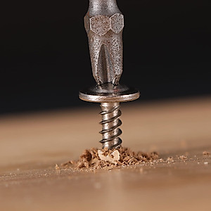 #8 x 1-1/4" Wood Screw 100Pcs 410 Stainless Steel Standard Thread Truss Head Fast Self Tapping by SG TZH