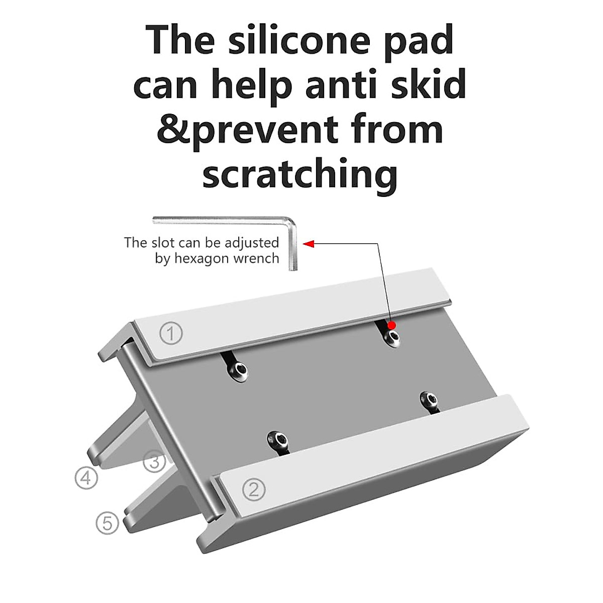 Desk York Adjustable Vertical Laptop Stand Computer Docking Station–Desktop Organizer –Office and Desk Accessories for Men and Women–Vertical PC Holder–Fits All MacBook/Air/HP/Dell/Samsung/Lenovo