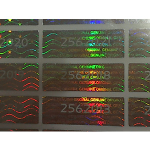 Holomarks 156 pcs Hologram Labels with Serial Numbers, Warranty Stickers Seals 1.18 x 0.39 in