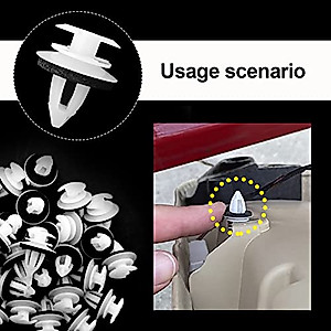 TOPCNOEM 50Pcs Door Trim Panel Retainer Clips M3-with Seal Ring Replacement for BMW #51411973500 Series 3, 5 & 7 E46 E36 E34 E38 E39