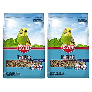 Kaytee Forti-Diet Pro Health Feather Parakeet Food 4lb (pack of 2) (total 8lbs)