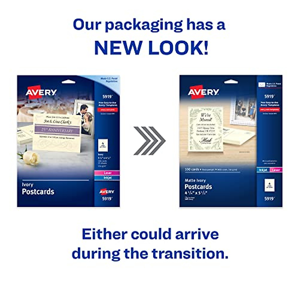 AVERY Ivory Postcards for Inkjet Printers