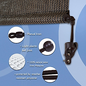 Universal Replacement of Exterior Roller Shades Outdoor/Indoor Roller up Blinds (3 Pcs End Cap, Black)