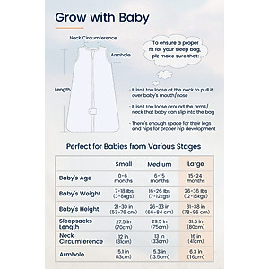 TotAha Light Baby Sleep Sack, Stretchy Sleepsack, Silky Comfort, Buttery Soft, Swaddle Transition Sleeping Bag, 2-Way Safe Zippers, Baby Wearable Blanket for 0-3-6-12-18-24 Months 0.5 TOG