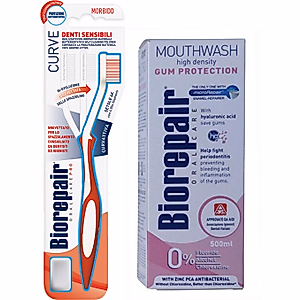 Biorepair : Set Oral Care Pro Toothbrush Curve- Soft -Random Color, Collutorio