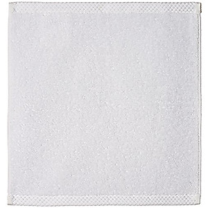Amazon Basics Quick-Dry Washcloth 100% Cotton - 12-Pack, White