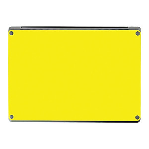 MightySkins Skin Compatible with Microsoft Surface Laptop 5 13.5” Full Wrap Kit - Solid Yellow | Protective, Durable, and Unique Vinyl Decal wrap Cover | Easy to Apply | Made in The USA