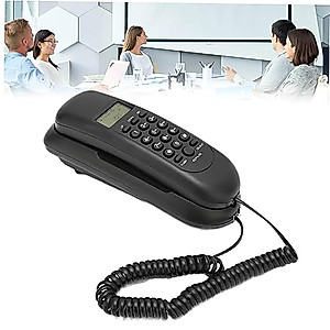 [Upgrade Your Communication] VTC‑50 Handheld Digital Wall-Mounted Landline with Caller ID - Ideal Business Office and Home Telephone