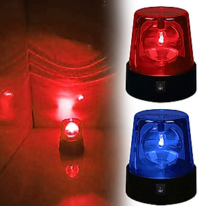 LED Strobe Light, 1/2pcs DJ Flashing Stage Lights, Rotating Red Flashing Beacon Party Lamp DJ Strobe Light with Switch Control for DJ Show Bar