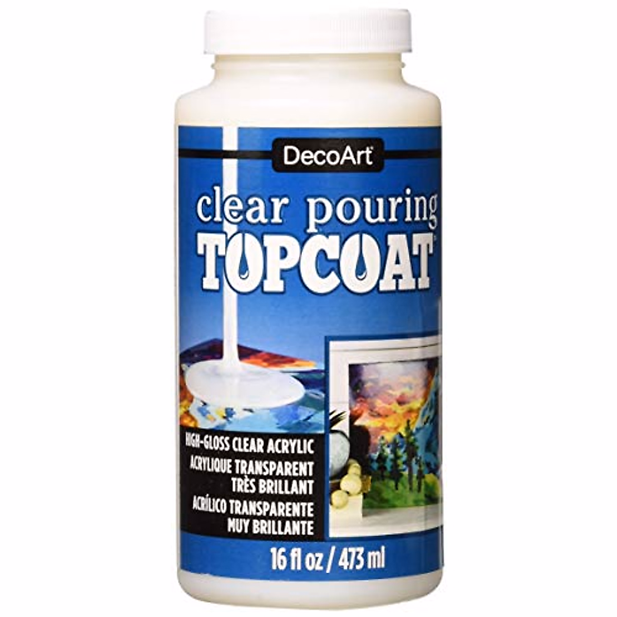 DecoArt Clear Pouring TopCoat DS134 16 fl oz/ 473 ml