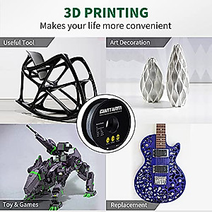 GIANTARM Silver PETG 3D Printer Filament Toughness Enhanced 1kg (2.2lbs), 1.75mm Dimensional Accuracy +/-0.03mm, 1080 Feet（330m)/Roll, Vacuum Package, Fit for Most 3D FDM Printer