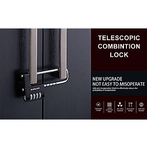 Large 4-Position Combination disc Padlock Stainless Steel Rust-Proof Door Warehouse Outdoor Round Cake Tray Padlock Discus Lock with Hardened Steel Shackle Shelf Locker Silver Lock Gym, School,