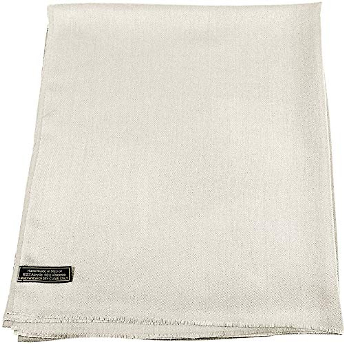 CJ Apparel Cream Ivory Off White Fringe Solid Color Design Shawl Seconds Scarf Wrap Stole Throw Head Wrap Pashmina NEW