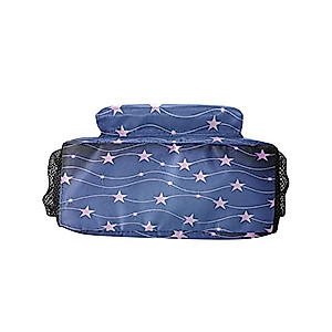 Eiis Gymnastics Stars Pink Blue Students Personalized School Backpack for Kid-Boy /Girl Primary Daypack Travel Bookbag,P22889,One Size