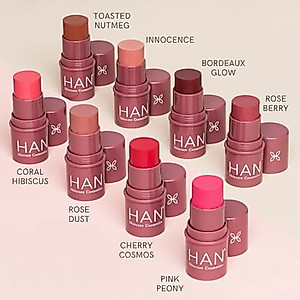 HAN Skincare Cosmetics Vegan, Cruelty-Free 3-in-1 Multistick for Cheeks, Lips, Eyes, Innocence