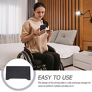 FOMIYES Wheelchair Lap Desk Wheelchair Tray, Wheelchair Lap Tray, Wheelchair Lap Tray, Detachable Wheelchair Table Cup Holder for Wheelchairs Wheelchair Cup Holder Tray