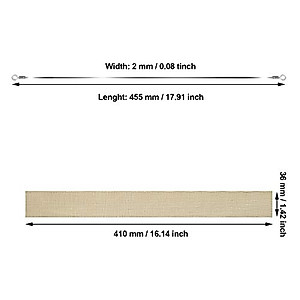 Honoson 10 Pieces Impulse Sealer Spare Repair Parts Kit Heating Element Service Heat Seal Strips Replacement Elements Compatible with F-400, FS-400, PFS-400