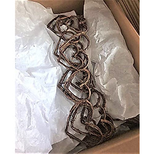 Vine Hearts Rustic Garland for Bridal Shower, Fall Wedding Reception Head Table, Baby Showers - In Choice of Length