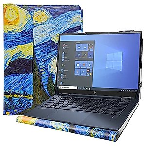 Alapmk Protective Case for 13.5" HP Spectre x360 14-eaXXXX 14-efXXXX 14-ea0023dx 14t-ea000/HP Elite Dragonfly G3 & Case for ASUS ROG Flow X13 GV301RC[Not fit HP Elite Dragonfly G1 G2],Starry Night