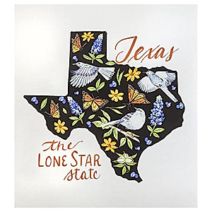 Riley Blake Designs Riley Blake Bluebonnet Breeze Texas 36'' Panel Fabric, Black