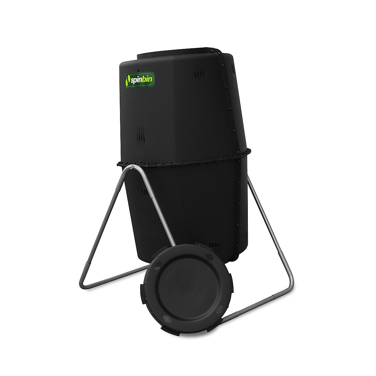 Spin Bin 60 Gal. Outdoor Compost Tumbler Rotating Garden Composter Bin (Black)