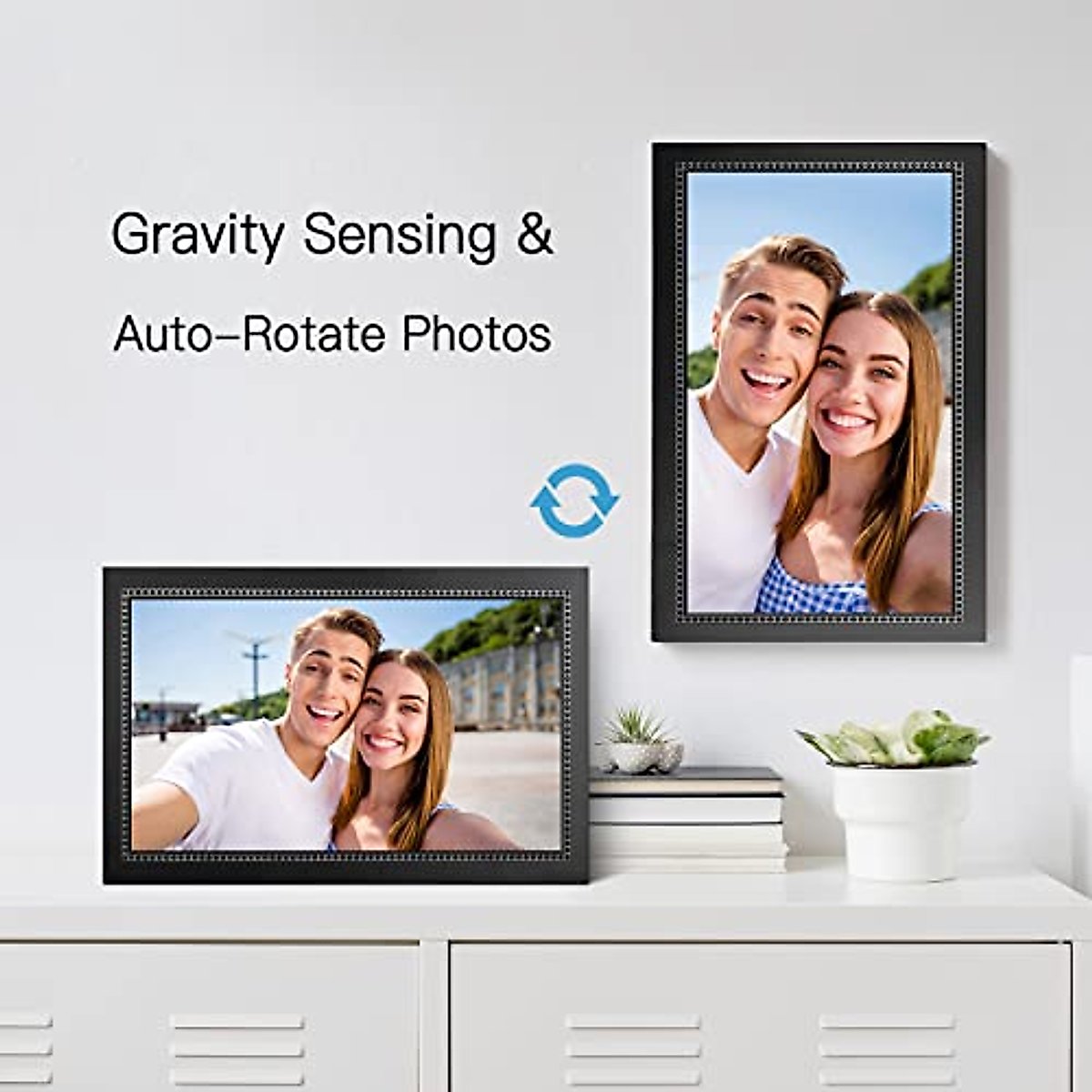 Digital Picture Frame 15.6 Inch Large Digital Photo Frame with 1920 * 1080 IPS Full HD Touchscreen, Humblestead 32GB WiFi Smart Frame Share Photos and Videos Instantly from Anywhere via AiMOR App