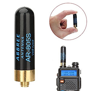 Mini Short Walkie Talkie Antenna AR-805S SMA- Female Dual Band High Gain Long Range Antenna for Baofeng BF-888S, UV-5R,UV-82, BF-F8HP, BF-H6,UV-9R Plus,UV-S9 Plus Series 2 Way Radio
