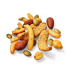 UPF Good & Gather Tex Mex Trail Mix 10 Oz. Spicy Peanuts, Almonds, Salsa Corn Sticks, Sesame Sticks, Chili Bits & Pepitas (1 Pack)