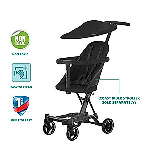 Dream On Me Coast Rider Stroller Canopy for Dream On Me Coast Rider Stroller, Black