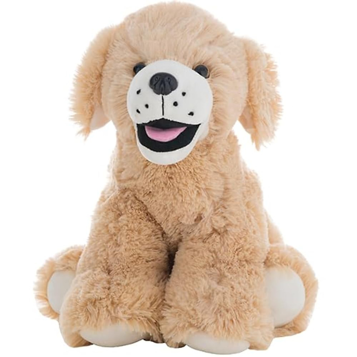 Goldie The Lab/Retriever 16 inch Plush Toy Cuddly Soft Stuffed Animal Dog Gift for Kids Cute Puppy Perfect for Pet Lovers Birthdays Collectible Snuggly Companion Ideal for Boys and Girls Nursery