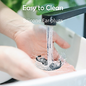 WUTAN Ear Plugs for Sleeping Noise Cancelling 14-38dB, Comfortable Soft Reusable Silicone Ear Plugs Noise Reduction Earplugs for Sleep, Snoring, Concert, Work, Travel