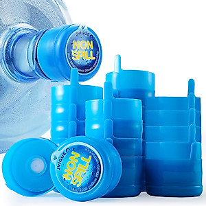 3 & 5 Gallon Water Jug Cap Replacement Non Spill Bottle Caps Anti Splash Peel Pack of 20
