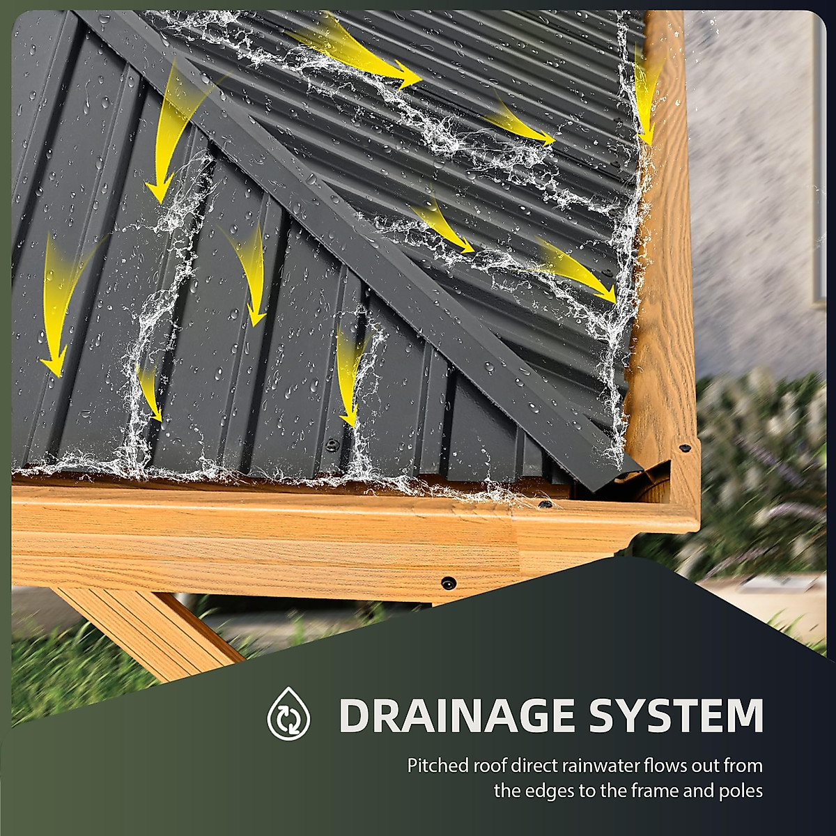 ZEPYARD 12x16 FT Hardtop Gazebo, Metal Outdoor Gazebo with Wood-Grain Coating, Netting and Curtains, Double Galvanized Steel Roof, Patio Hard Top Gazebo for Backyard, Deck, Poolside (Beige)