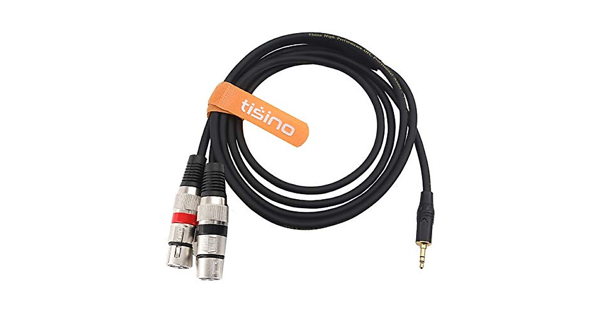tisino Dual XLR to 3.5mm Mic Cable – High Quality Splitter