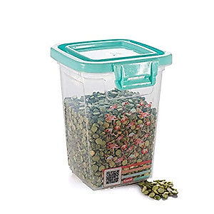 Plasutil 5 Piece Food Storage Container Set with Lock Duo. Lids Attached.