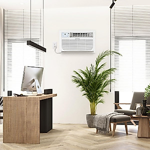 Keystone 14,000 BTU Wall Mounted AC Unit and Dehumidifier, 230V, Wall Unit for Bedroom, Garage, Nursery, and Large Rooms up to 700 Sq.Ft., AC Wall Unit with Remote Control
