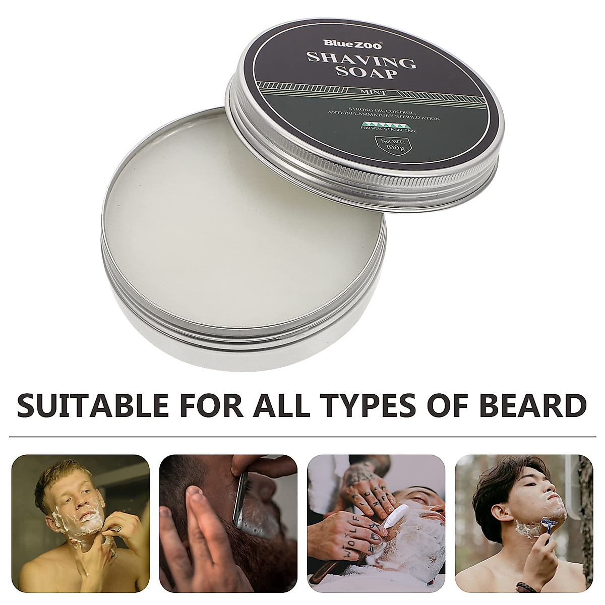 FOMIYES Beard Shaving Cream Organic Shaving Natural Shaving Cream Natural Shave Soap Puck Men s Care Shaving Soap Travel Shave Cream Shaving Soap for Men Man Paste Original Perfume